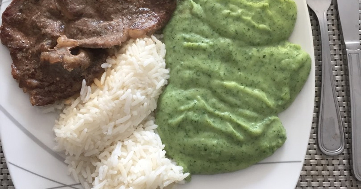 Churrasco Con Puré De Espinacas Receta de Jean Pierre Trigoso- Cookpad