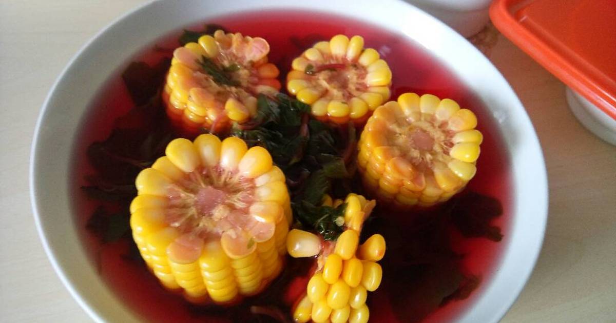 Resep Bayam Merah Rebus Jagung #lunch5menit oleh Enita Febri Pratiwi ...