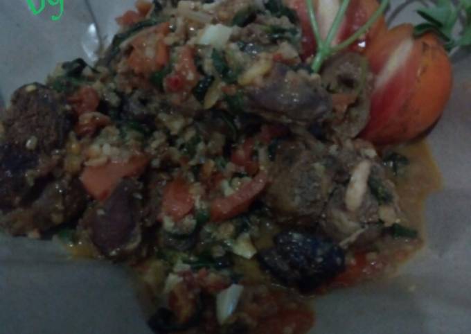 Resep Hati dan rampela ayam goreng sambal kacang kemangi oleh Meylan ...