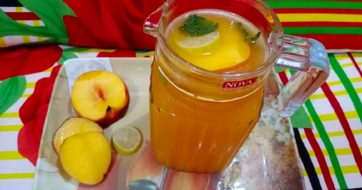 Peach Lemonade Recipe by Misbah Rasheed Qureshì - Cookpad