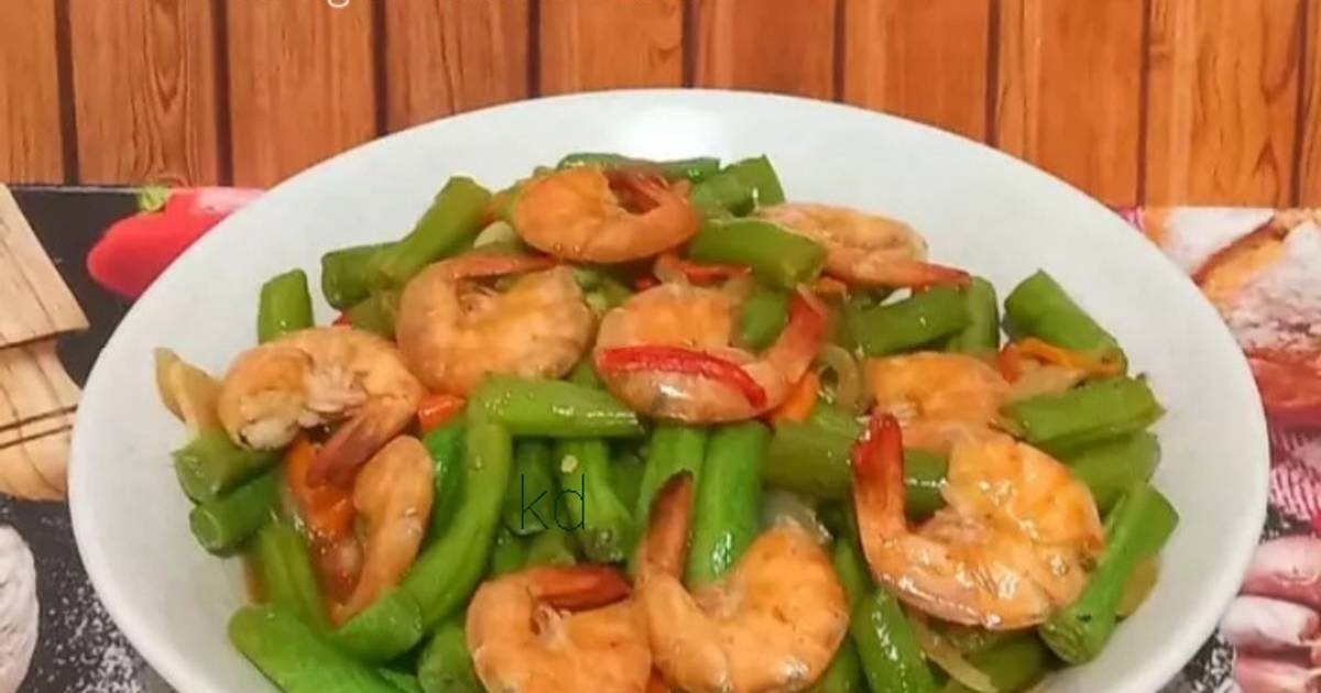 Resep Tumis Udang Buncis Saos Tiram oleh Bunda Maulida - Cookpad