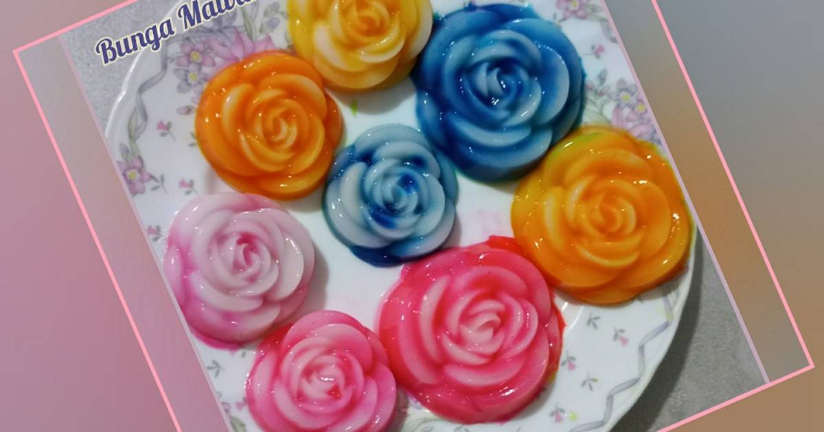 Resep Bunga Mawar dari Puding (ala chef) oleh Ala Chef - Cookpad