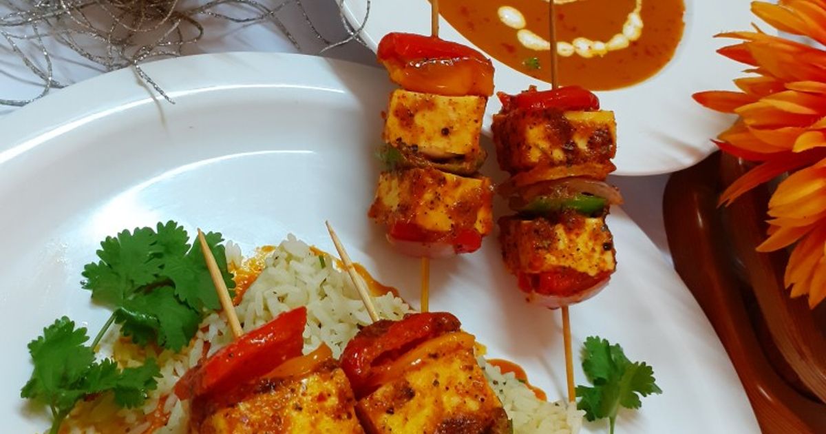 Paneer Shashlik Recipe by Chandu Pugalia - Cookpad