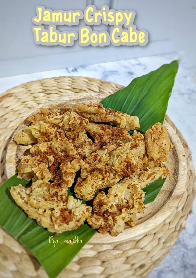 Resep Jamur Crispy Tabur Bon Cabe oleh Riya Malikha - Cookpad