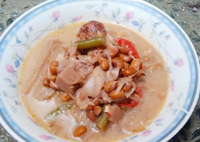 Resep Lodeh tewel (nangka muda) kacang tolo oleh Ira Zakiah - Cookpad