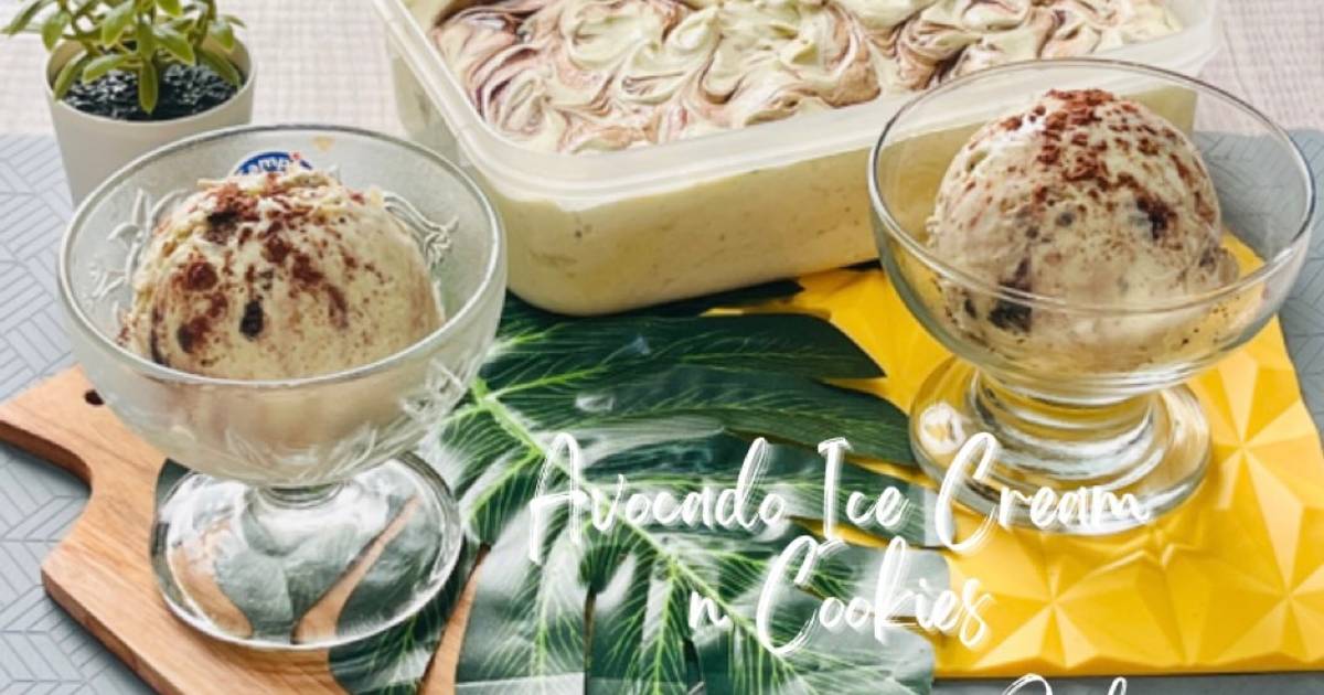 Resep 131. AVOCADO Ice Cream n Cookies (Es Krim ALPUKAT Oreo) oleh ...