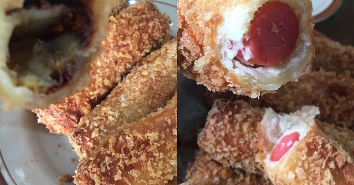 Resep Roti Gulung Sosis Keju Mayonaise Dan Roti Gulung Pisang Meses