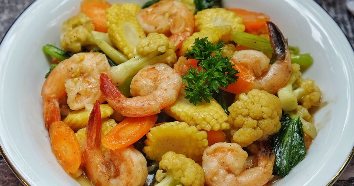 Resep capcay udang rebus rumahan enak dan mudah - Cookpad