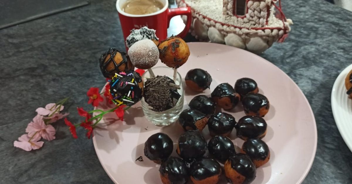 Mini Chocolate Donuts Balls Recipe by Isha Siddiqui - Cookpad