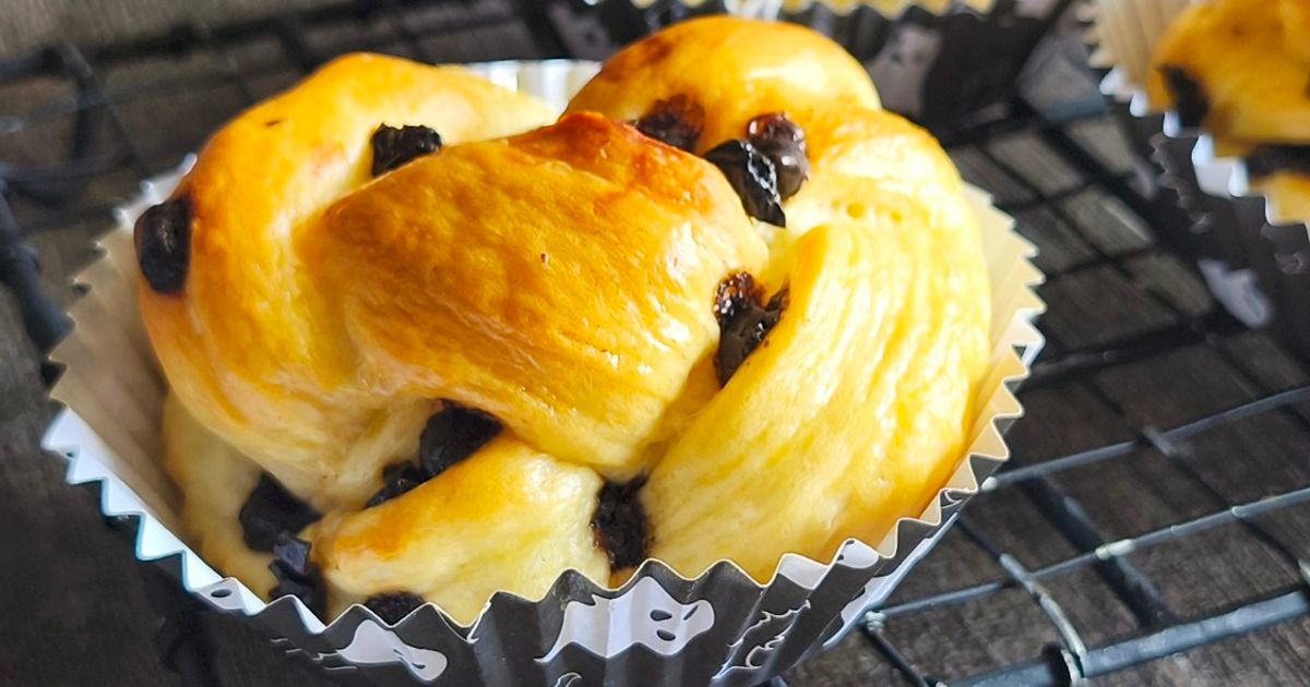 Resep roti kismis choco chips rumahan enak dan mudah - Cookpad