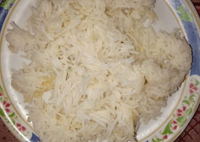 Plain rice Recipe by Riya Batra - Cookpad