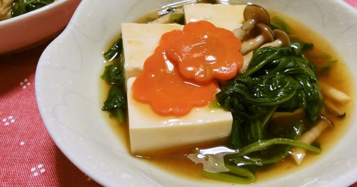 Silken Tofu With Thick Ankake Sauce Recipe By Cookpad.Japan