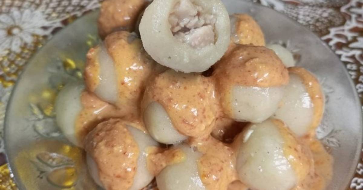 Resep Pentol Cilok Saus Kacang Isi Ayam Oleh Ifa Elilina Cookpad