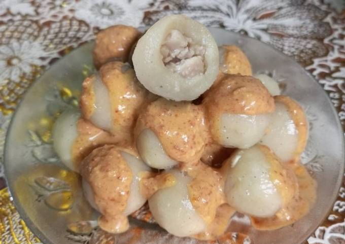 Resep Pentol Cilok Saus Kacang Isi Ayam Oleh Ifa Elilina Cookpad