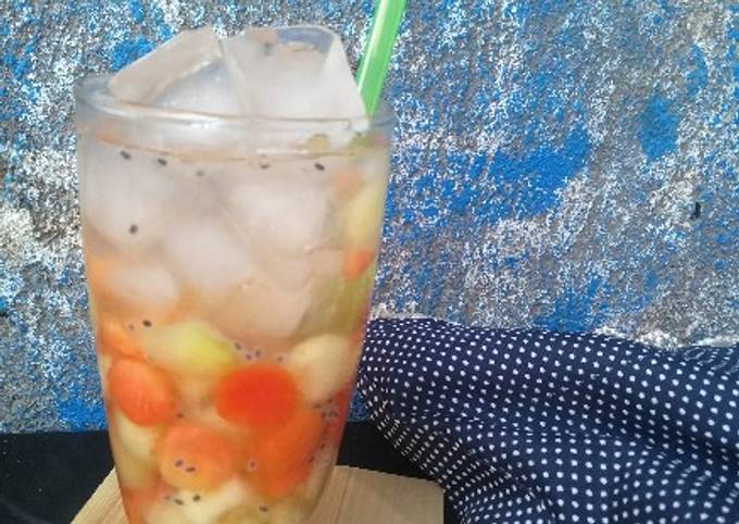 Resep Es Bul Bul pepaya melon oleh Umi rama - Cookpad