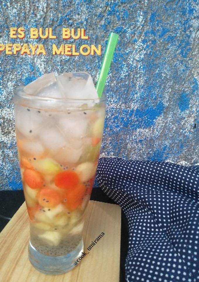 Resep Es Bul Bul pepaya melon oleh Umi rama - Cookpad