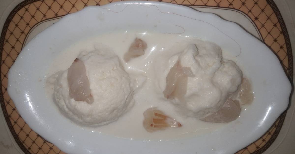 Lychee Ice Cream Recipe by Krishna Biswas - Cookpad