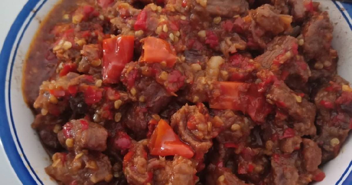 Resep Oseng mercon daging sapi oleh arindy - Cookpad