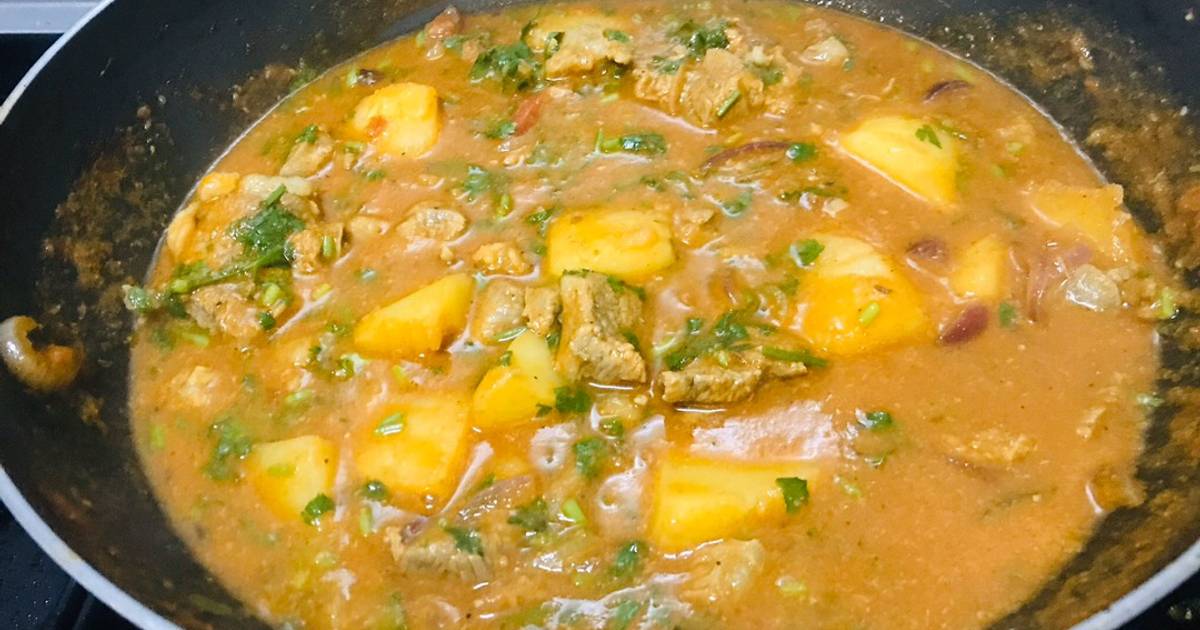 Goat meat stew with some potatoes Recipe by welma - Cookpad