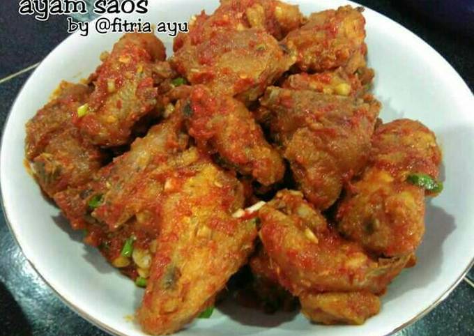 Resep Ayam saos oleh Ummu Zura - Cookpad