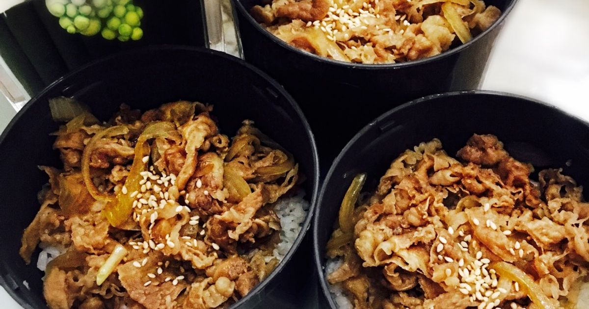 Resep Beef Bowl / Gyudon / Daging Sapi Iris Ala Jepang oleh Evi Can ...