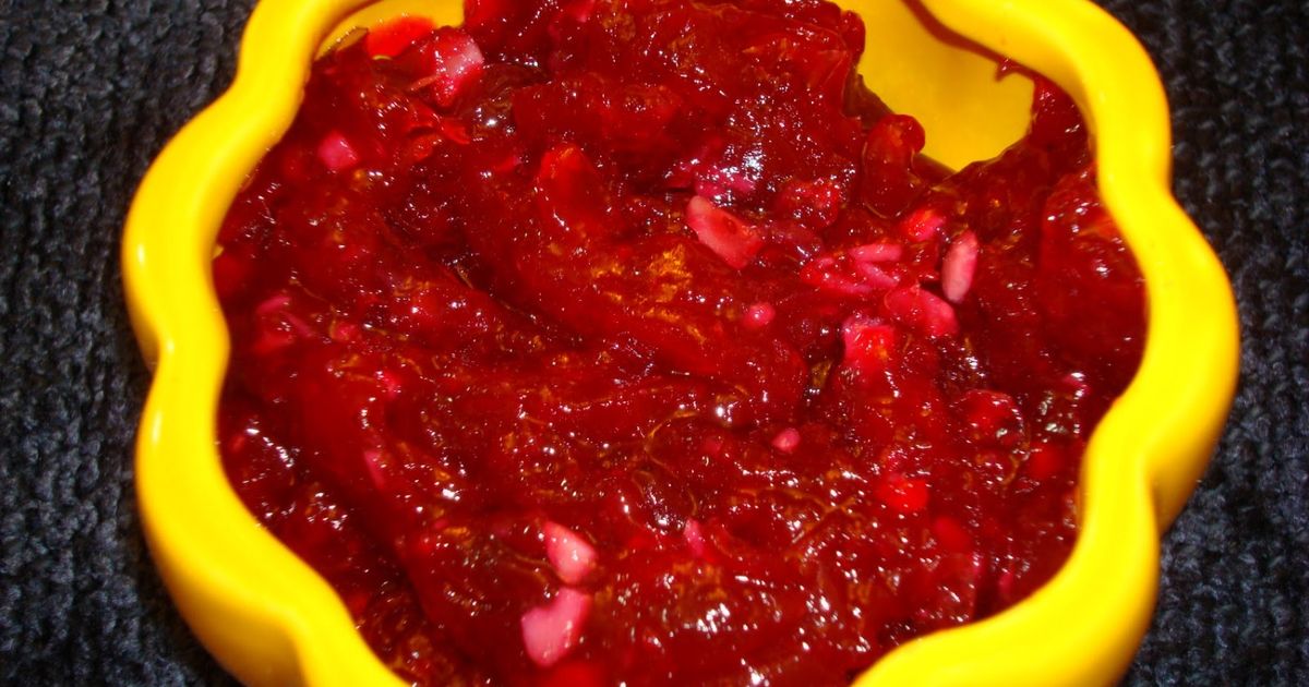 Cranberry Orange Relish Recipe by Jon Michelena - Cookpad