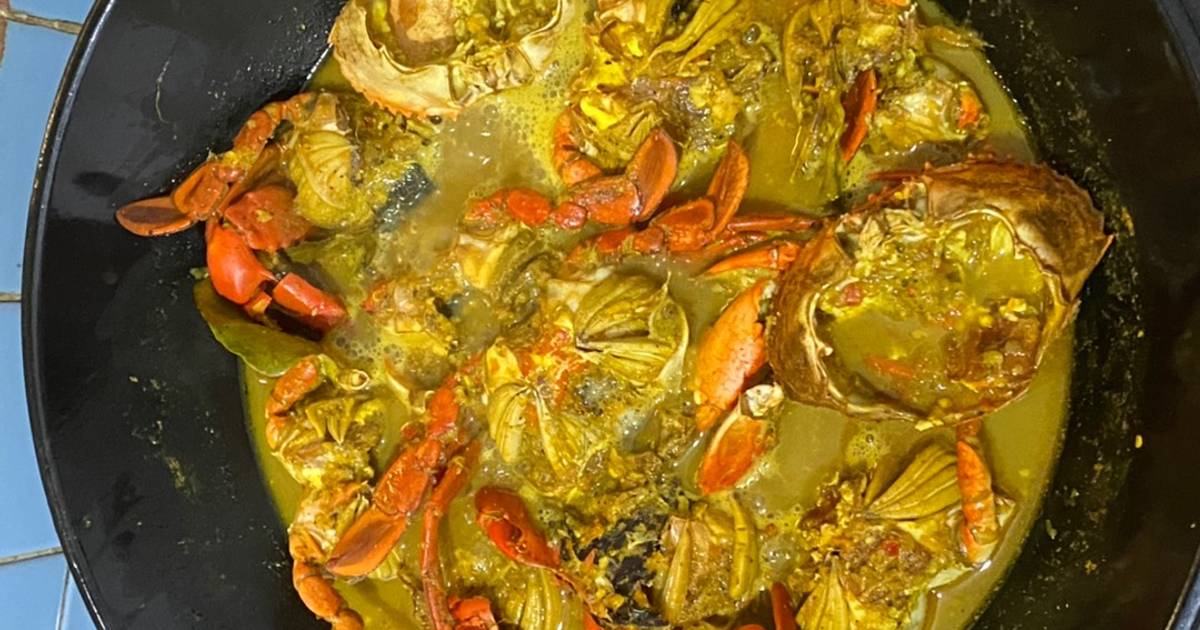 Resep Kepiting kuah Santan Pedas oleh Ria Anggrainy - Cookpad