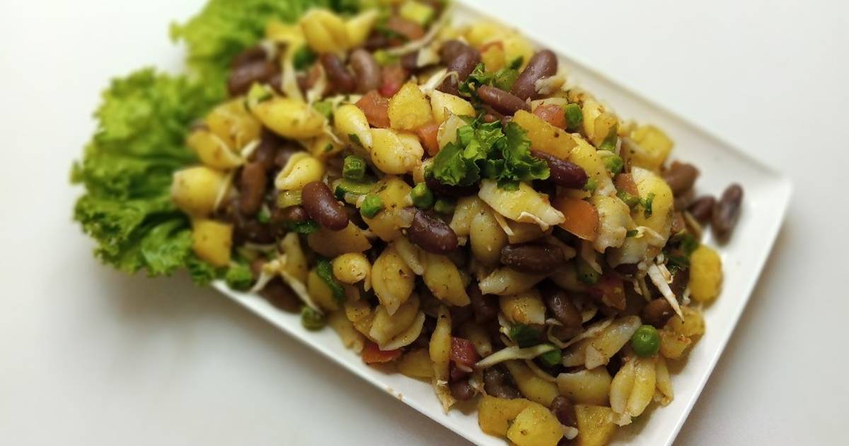 Italian Red Bean Pasta Salad Recipe by Mahnoor Malik - Cookpad
