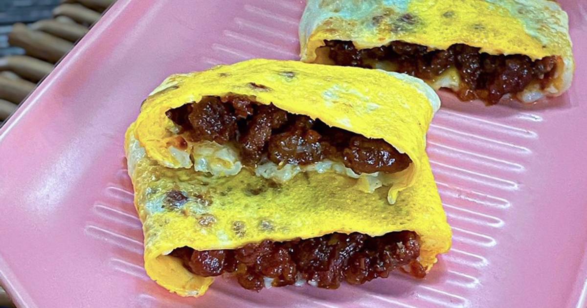 Resipi Telur Khurasan Daging Burger oleh Aznie Khasri - Cookpad