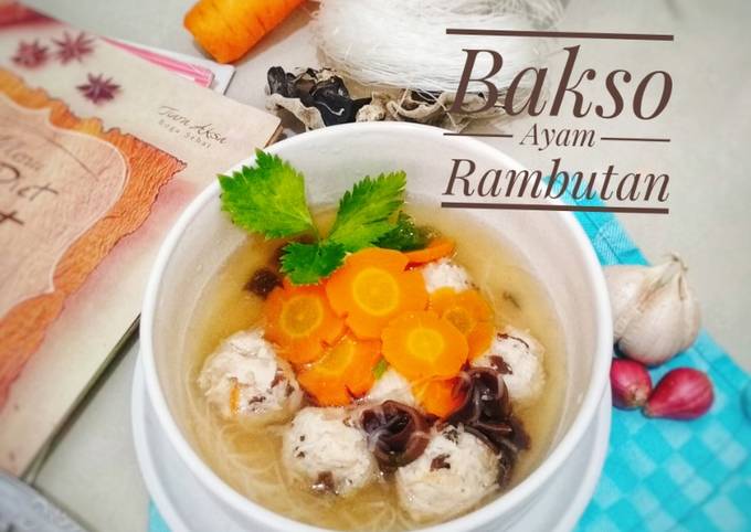 Resep Bakso Ayam Rambutan oleh Lusy Kitchen 👩‍🍳 - Cookpad
