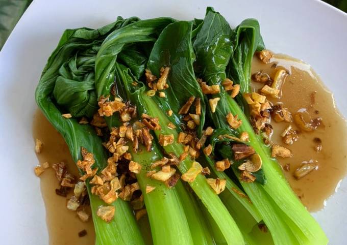 Resep Pakcoy Bawang Putih oleh Amel - Cookpad