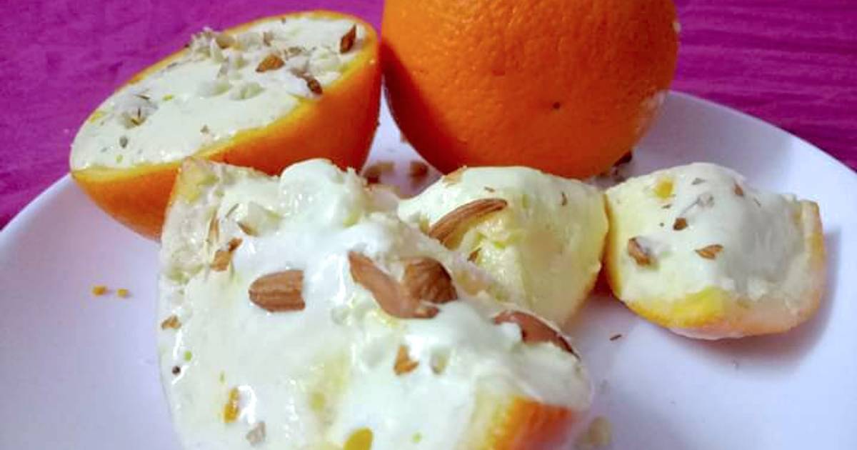 Orange Cell Ice Cream Recipe by Preeti Nanda - Cookpad