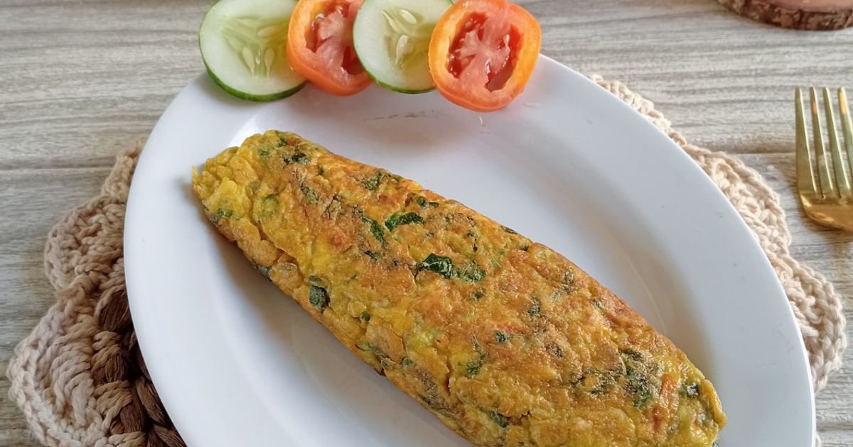 Resep Spinach Omelette / Telur Dadar Bayam / Telur Dadar Sehat Buat ...