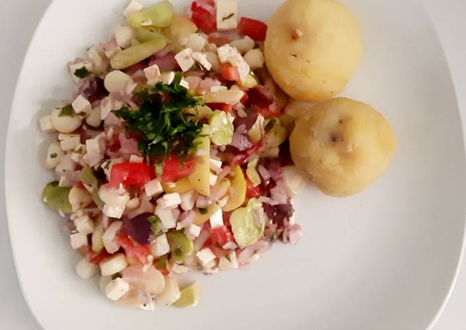 Solterito Arequipeño Receta de Liz Aguirre- Cookpad