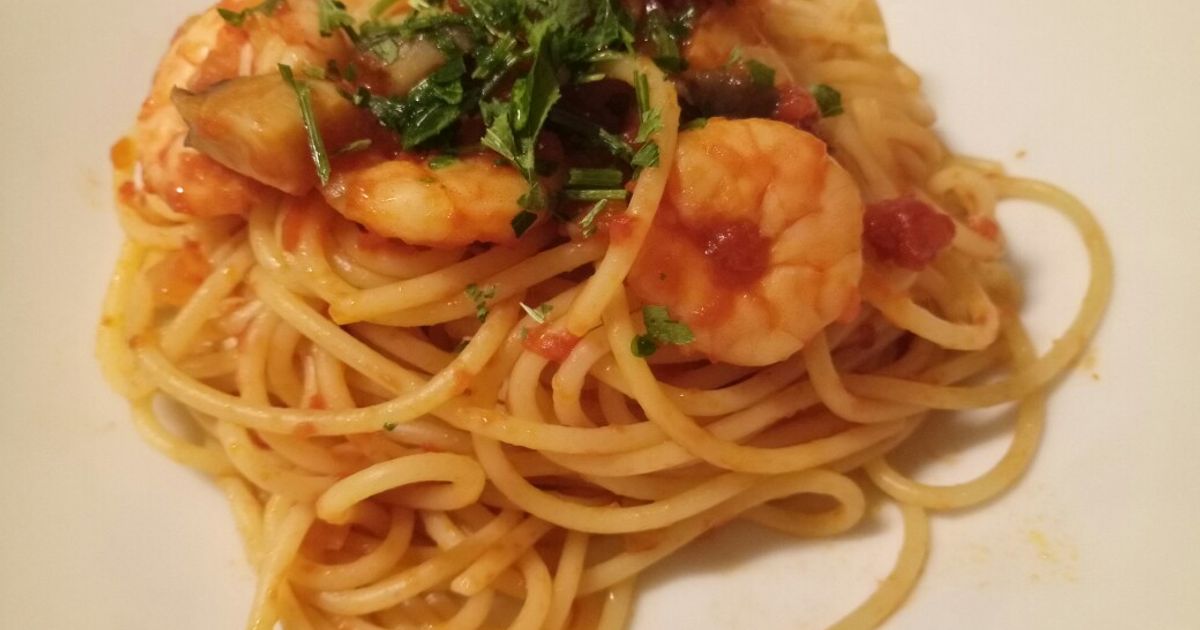 Spaghetti Mare E Monti Recipe by Miss Fluffy's Cooking (Angie's Italian ...