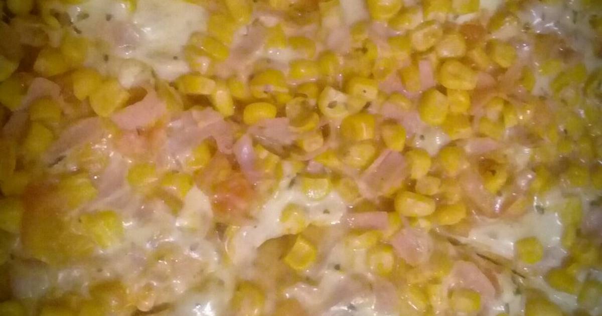 Pizza de choclo 🍕 🌽 Receta de Laura GP- Cookpad