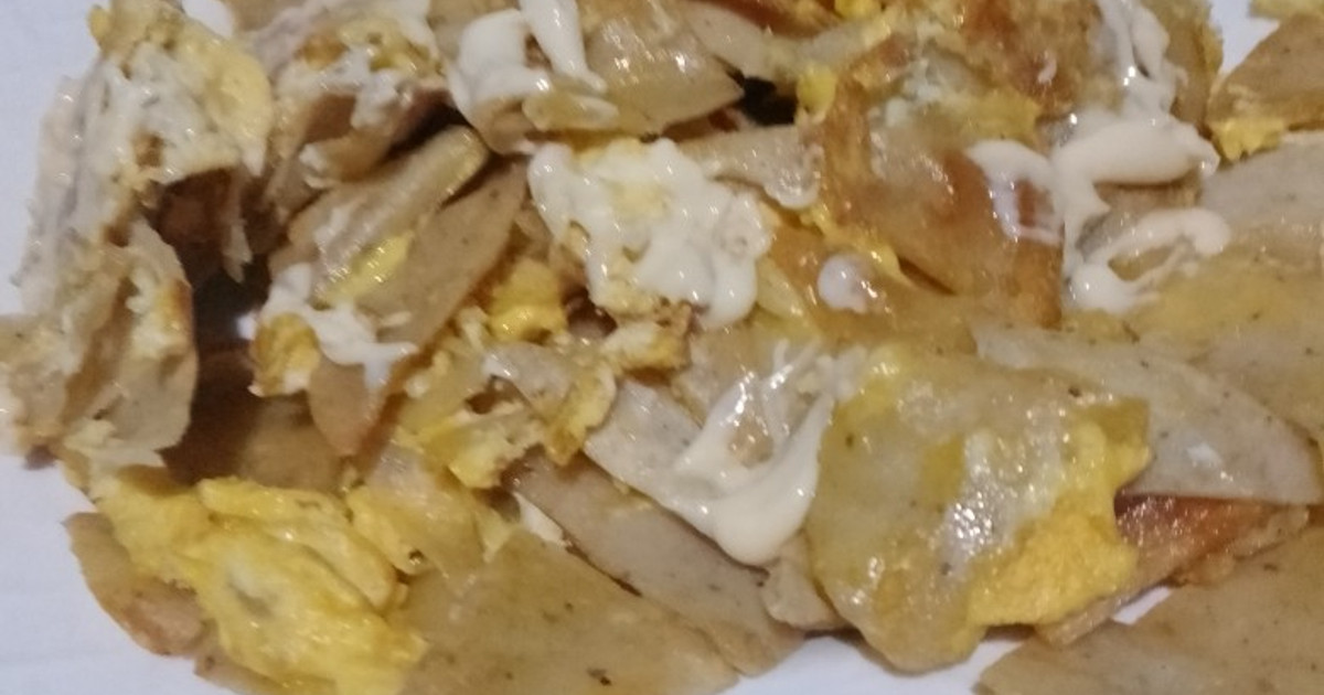 Tortilla Frita Con Huevo 😋 Receta de daniel hernandez- Cookpad