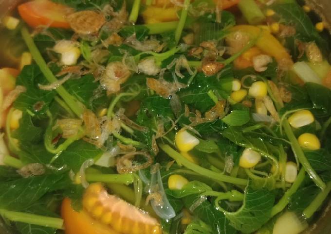 Resep Sayur Bayam Bening Jagung oleh Husna Maulida - Cookpad