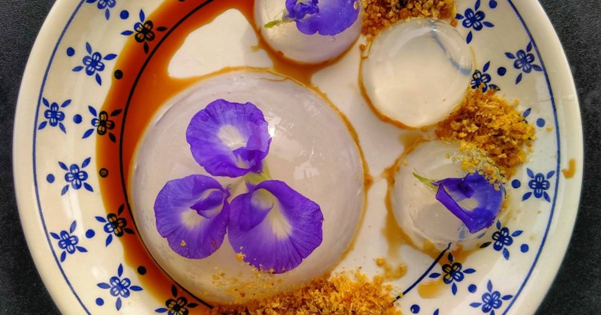 Resipi Raindrop Cake(Bunga Telang) oleh shazrina - Cookpad