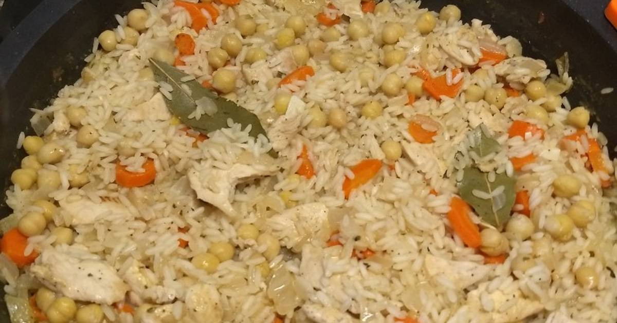 Arroz con garbanzos y pollo Receta de Juliana- Cookpad