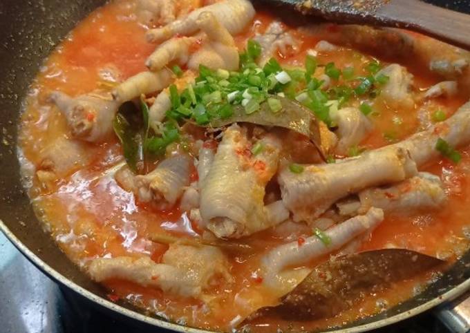 Resep Ceker Ayam Mercon Pedes Nikmat Oleh Thia Lestari Cookpad