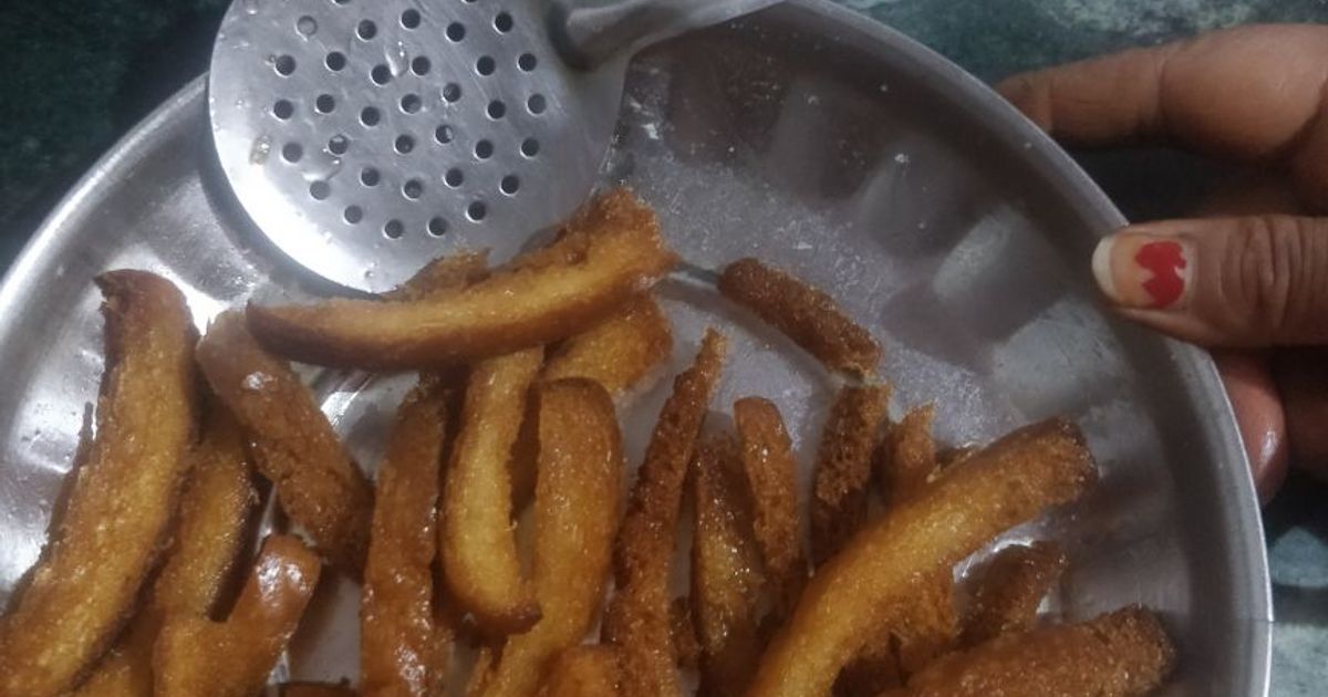 Crispy Sweet Bread Corner Recipe by Kiran Vyas - Cookpad