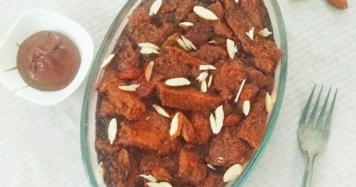 Chocolate Bread Pudding Recipe by Rekha Unni - Cookpad