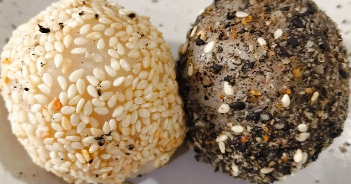 Resep 🍡Sesame Sweet Mung Bean Mochi Rice Cake/ Tteok (Kacang Hijau ...