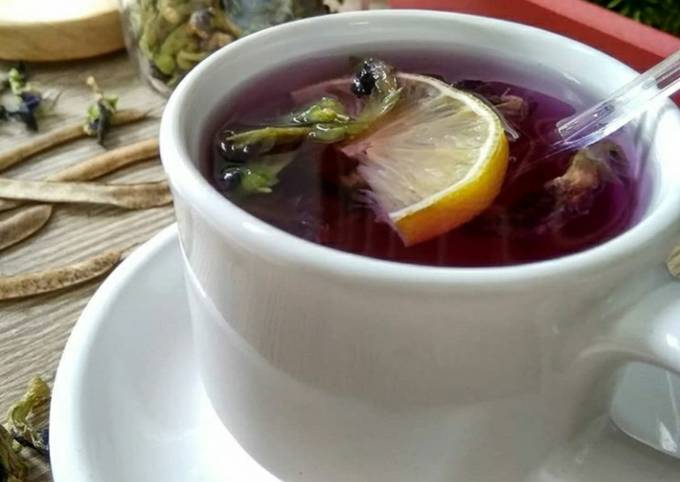 Resep Telang lemon tea oleh Shanty Anggraini - Cookpad