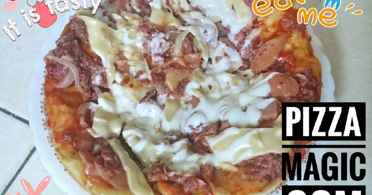 Resep Pizza Magic Com Simple oleh Divty Hardyfani - Cookpad