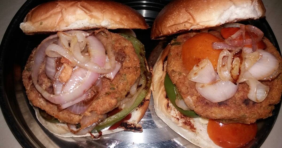 Soya Burger Recipe by Anjali padhy - Cookpad