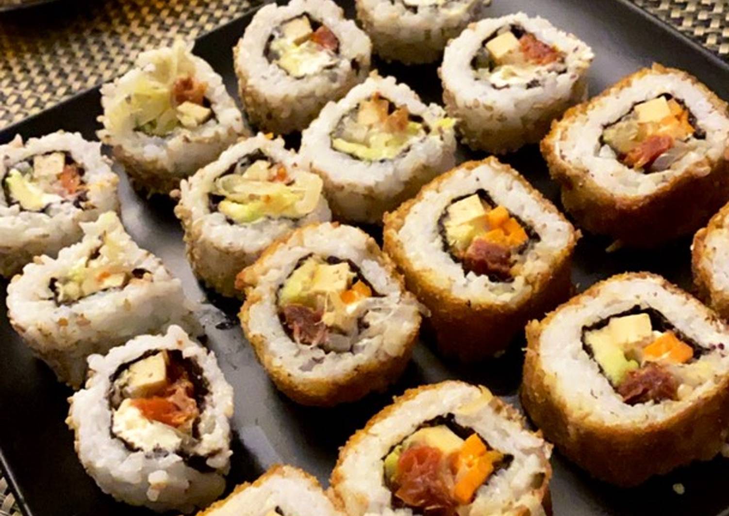 Sushi Vegetariano 🍱🥢 Receta De Andrea Mango Cookpad