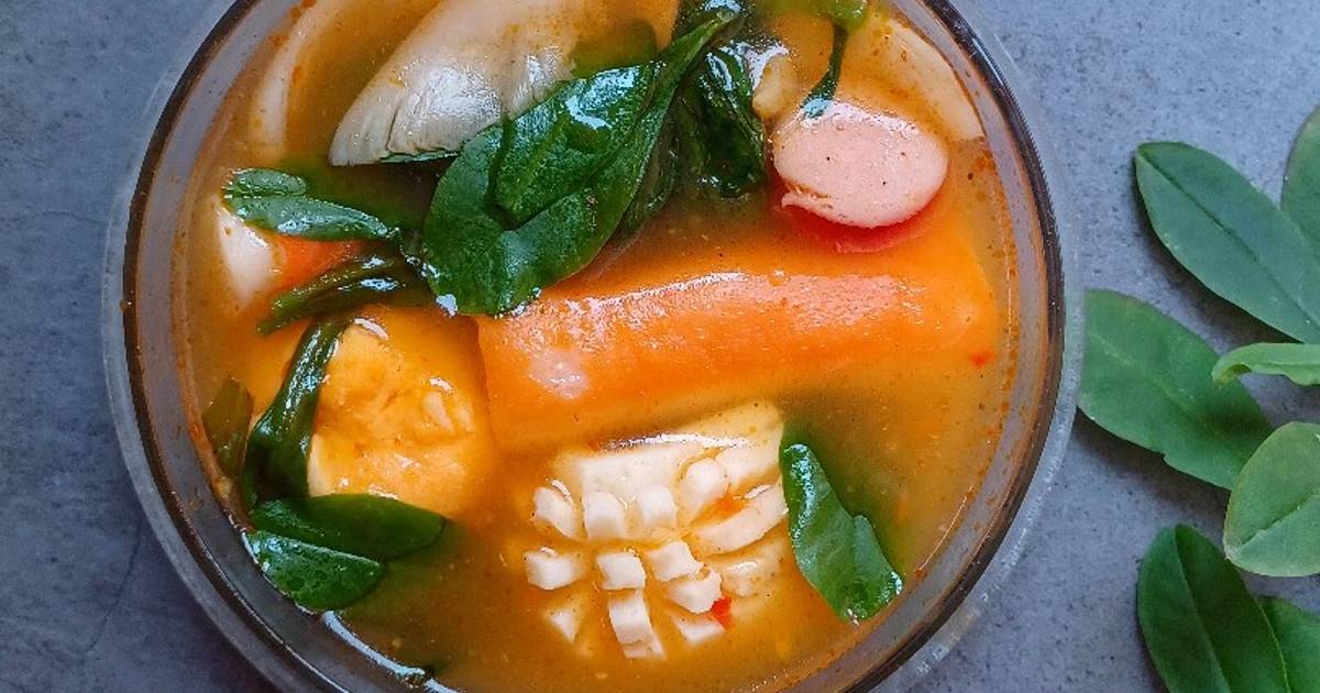 Resep Steamboat Daun Ginseng oleh Rika Meila Puspita - Cookpad