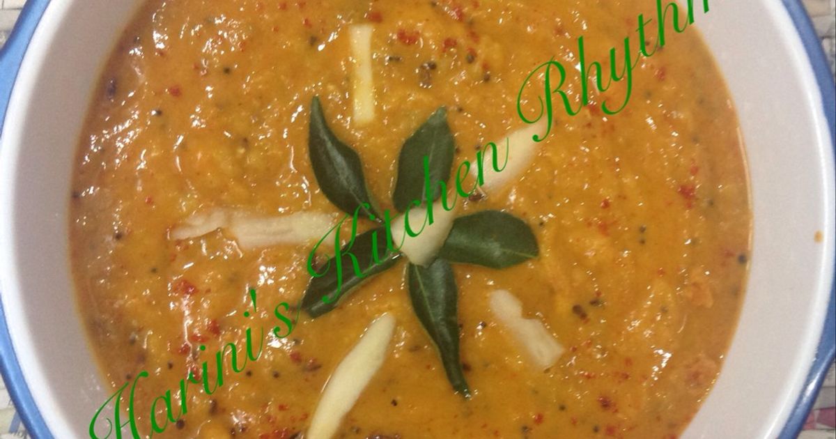 Raw Mango Dal Recipe by Harini Balakishan - Cookpad